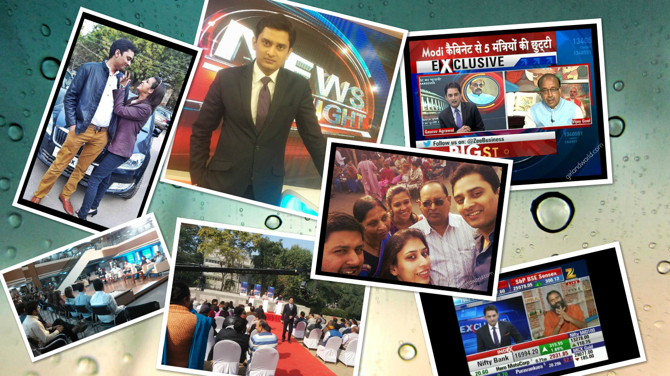 Interview of Gaurav Agrawal outside the Zee news room – GirlandWorld